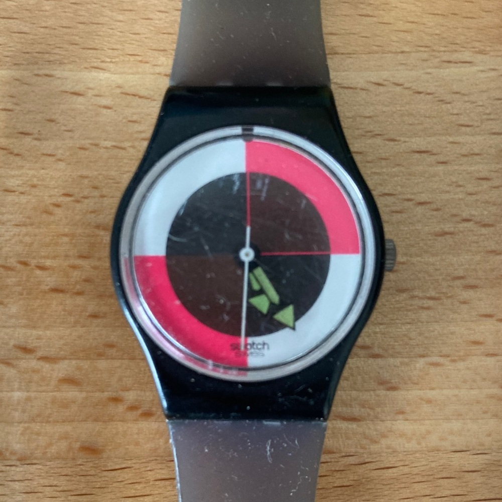 1985 Neo Quad Swatch Watch Original Box + Insert - Gem